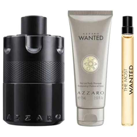 Azzaro The Most Wanted Edp Intense 3 Piece T Set With Mini And Shampoo