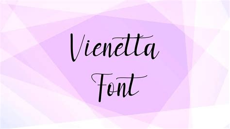 Vienetta Font Free Download