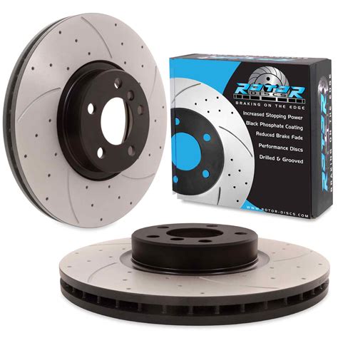 Front Drilled Grooved 348mm Brake Discs For Bmw X5 E70 07 13 Rotor Discs