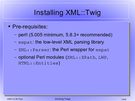 installing xml twig