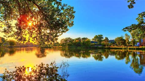 Lakeside Sunset Wallpapers Wallpaper Cave