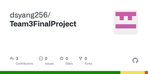 GitHub Dsyang Team FinalProject