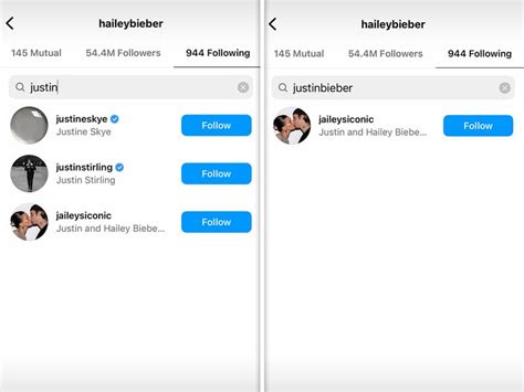 Hailey Bieber Hasnt Unfollowed Justin Bieber Was Just Instagram Glitch