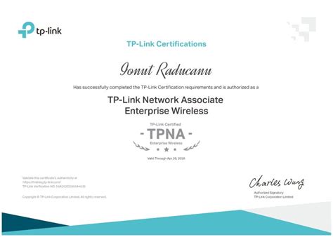 Tp Link Network Associate Enterprise Wireless Certification Ionut