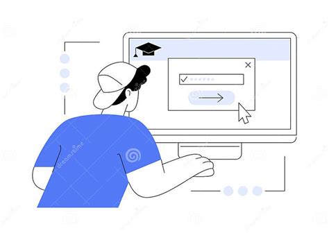 Class Access Code Abstract Concept Vector Illustration Stock Vector Illustration Of Teaching