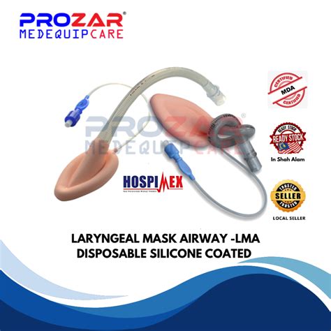 Laryngeal Mask Airway Silicone Disposable With Epiglotis Aperture Bar