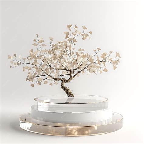 Premium Photo Pentagonal Plexiglass Podium With Matte Finish Two Tier Podi Decorative Display