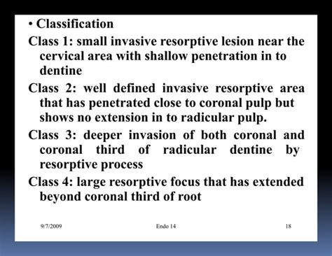 Endo Note 14 Root Resorption Pptx