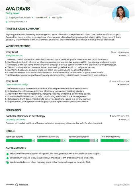 10 Entry Level Resume Samples And Templates For 2025