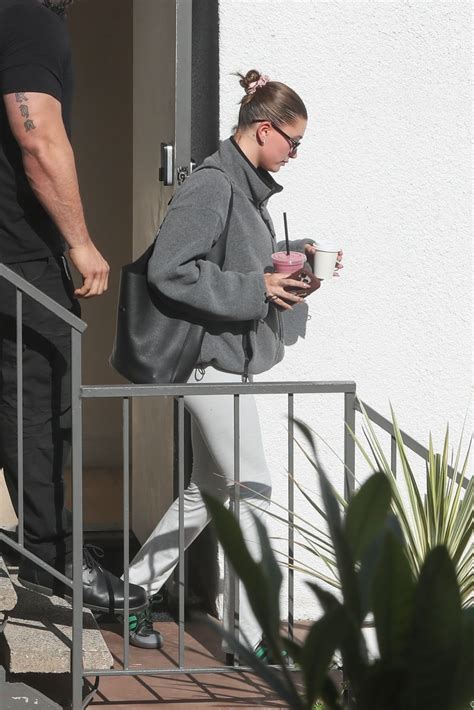 Hailey Bieber Leaves Pilates Class In West Hollywood 10122024