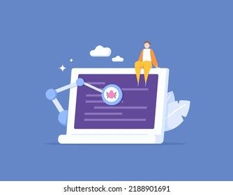 Bug Tracking Search System Software Application Stock Vector Royalty Free 2188901691