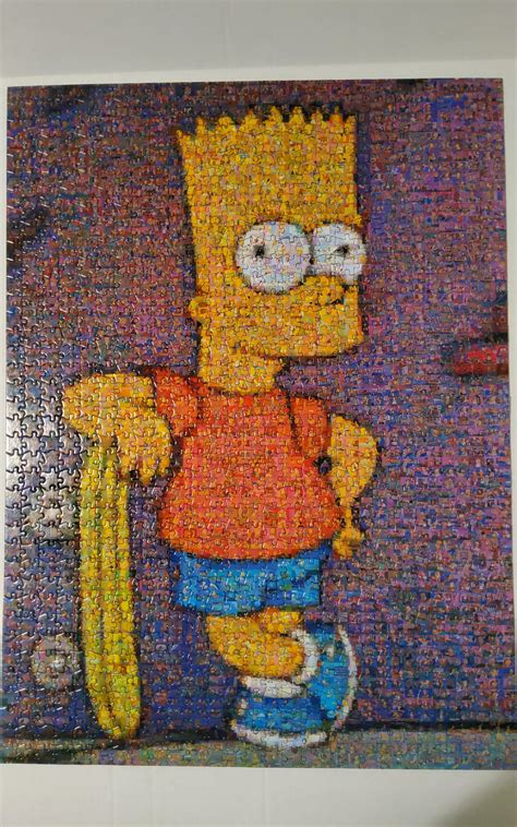 [entry] Buffalo Games Photomosaic Puzzle Bart Simpson 1026 Pieces R Jigsawpuzzles