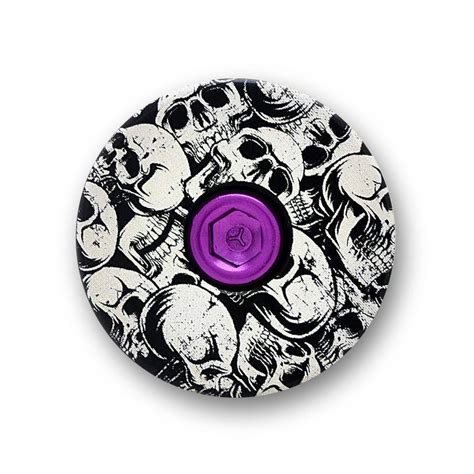 Multi Skulls Bicycle Headset Stem Cap By Kustomcaps Kustom Ventures