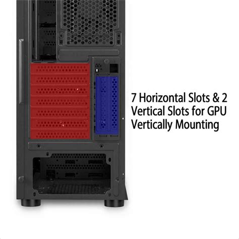 Pc Case Mid Towwer Gaming Computer Case Mesh Front Panel 4 Fans Shein Usa