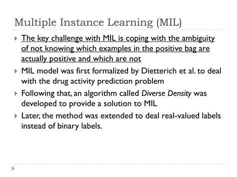 Ppt Multiple Instance Learning Powerpoint Presentation Free Download