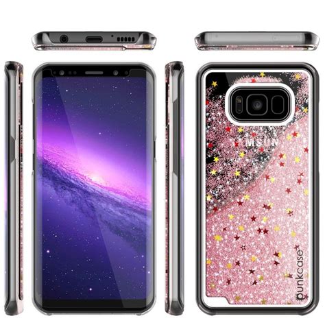 Galaxy S8 Case Punkcase Liquid Rose Gold Series Protective Dual Layer