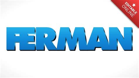 Ferman Generador De Efectos De Estilo De Texto