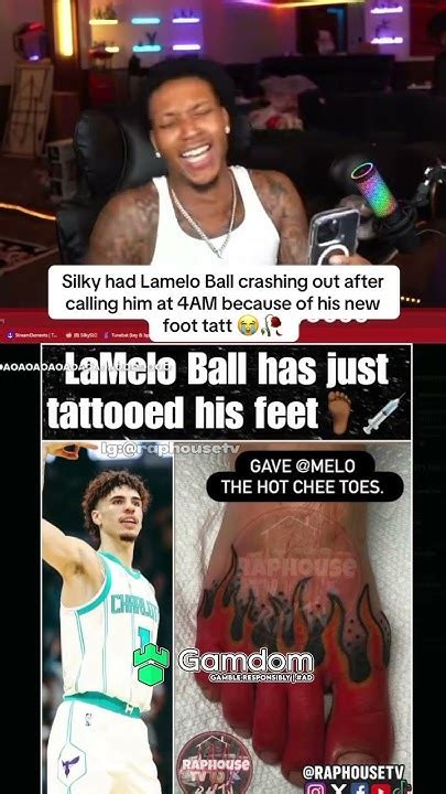 Silky Had Lamelo Crashing Out Over His New Zesty Tattoo🤣🤣🤣 Youtube