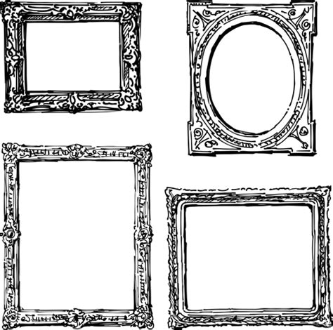 Classical Photo Frame Vector Material 02 Free Download