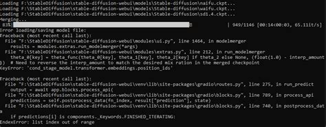 Error When Merging Models Issue AUTOMATIC Stable Diffusion Webui GitHub