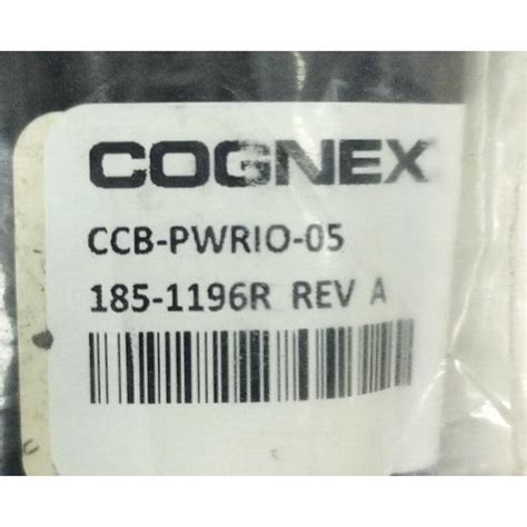 Ccb Pwrio 05 Cognex Power Cable