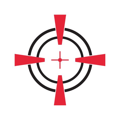 Gun Target Icon Vector Illustration Template Design 21305388 Vector Art