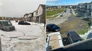 Calgary Picks Up The Pieces After Massive Storm Hits City With Heavy