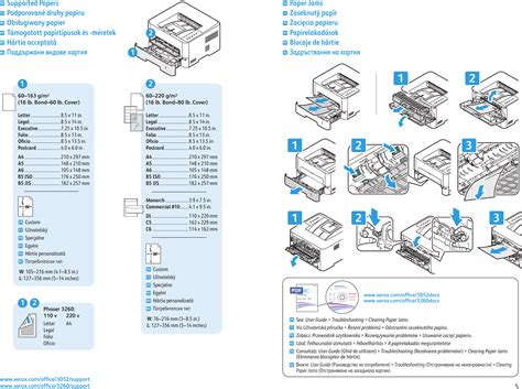Xerox Phaser 3260 Quick Reference Guide Xerox® Phaser® 3052 3260
