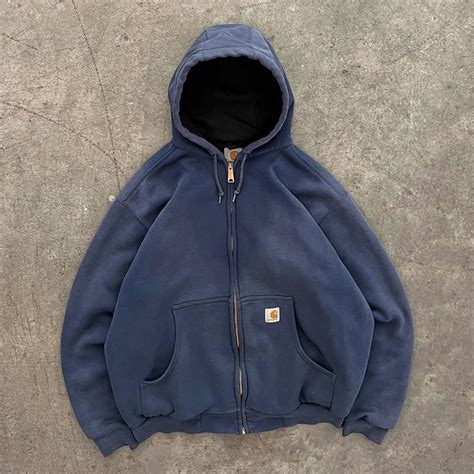 Vintage Carhartt Zip Up Hoodie Stile Alla Moda Vestiti Stile