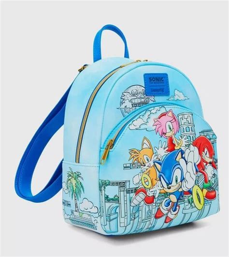 Loungefly Sonic The Hedgehog Sonic And Friends Mini Backpack New £4343 Picclick Uk