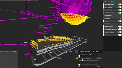 Block Cave Mining Data Visualiser Vantage Interactive