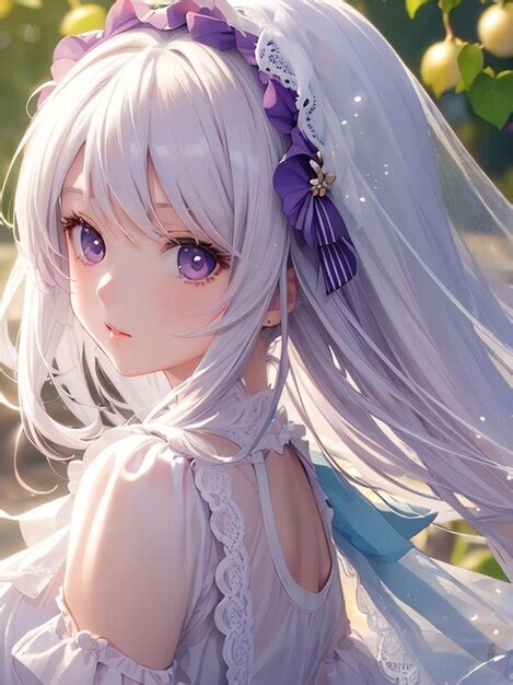 Premium Ai Image Cute Anime Girl In The Vineyard
