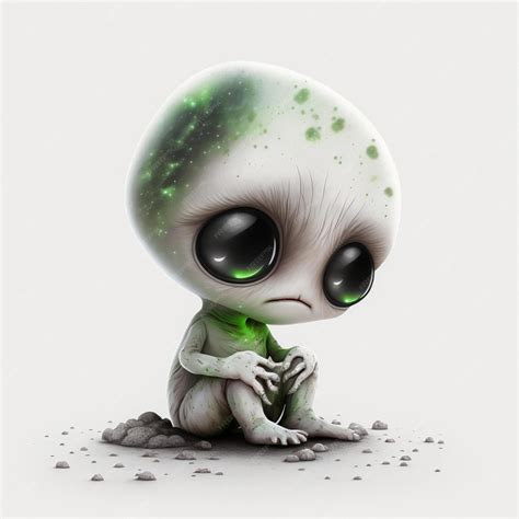 Premium Photo Alien Chibi Abstract Galaxy Watercolor Hyperrealistic