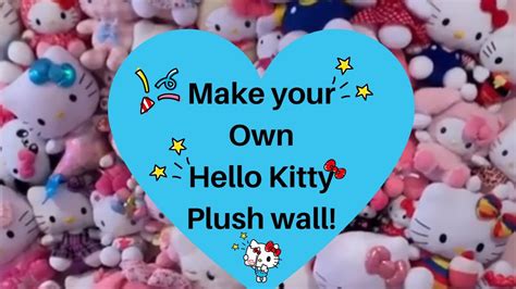 How To Make A Hello Kitty Plush Wall Youtube