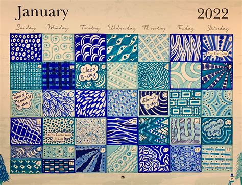 Zendoodle The 2nd Calendar I Did Zendoodle The 2nd Calendar I Did