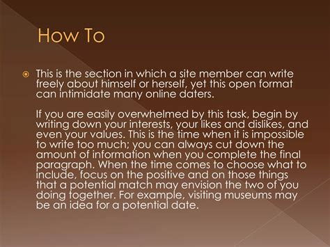 Tips For Writing An “about Me” Paragraph Ppt