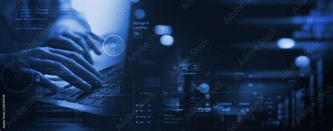 Data Science Digital Technology Big Data Management Concept Computer Programming Coding