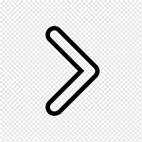 화살표 갈매기 모양 윤곽선 오른쪽 Basico 화살표 아이콘 Png Pngwing