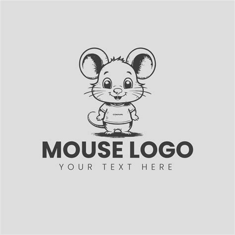 Subdued Mouse Mascot Logo Free Vectors And Psds To Download