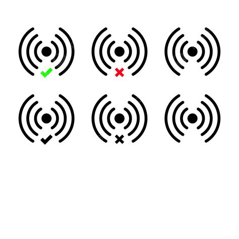 Circle Signal Icon With Connected Or Disconnected Indicator Vector Signal Hot Spot Share Png