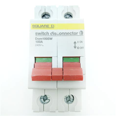 Isolators Square D Domae Dom100sw 100a 100 Amp 2 Double Pole Isolator Main Switch Disconnector