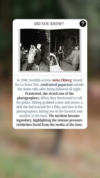 The Star Who Shot Paparazzi With A Bow And Arrow 🏹📸 Fact Facts