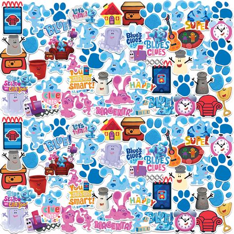 Blues Clues 100ct Vinyl Large Deluxe Stickers Variety Pack