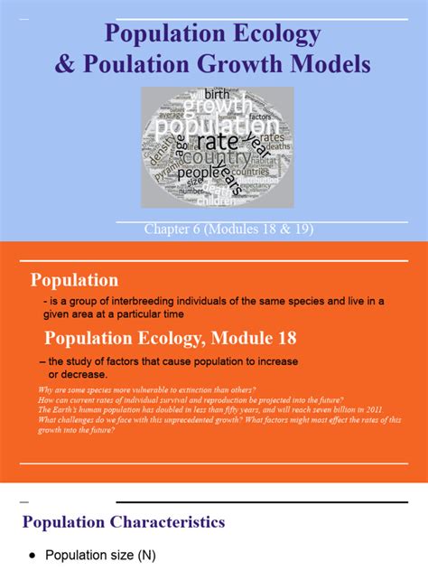 Apes Chapter 6 Modules 18 And 19 Abundance And Distribution Of