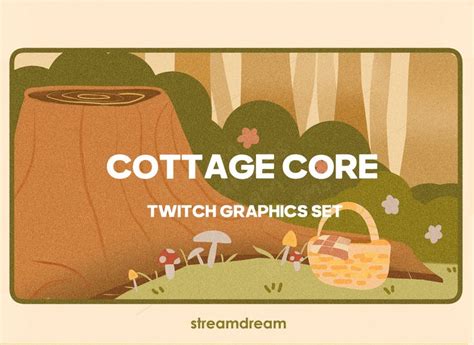 For Sale Cottage Core Twitch Overlay Panel Set