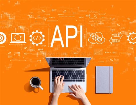 Api Application Programming Interface Concept With Person Using A