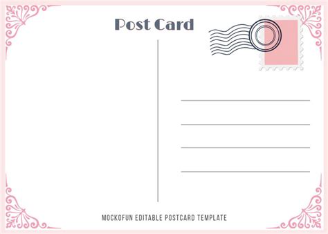 Postcard Maker Printable Professional Postcard Design Template