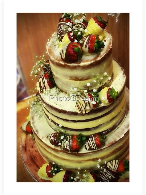 Wedding Naked Cake Poster For Sale By Photocdesign Redbubble