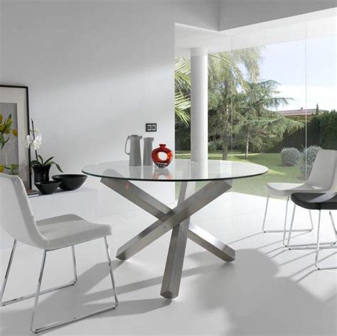 Mesa De Vidro 60 Modelos De Jantar Redondos 4 E 6 Cadeiras Glass