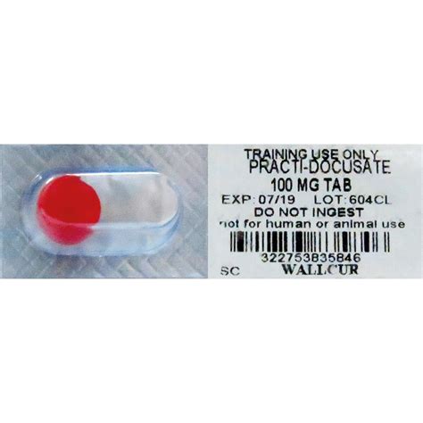 Wallcur 1024951 Practi Docusate 100 Mg Oral Unit Dose